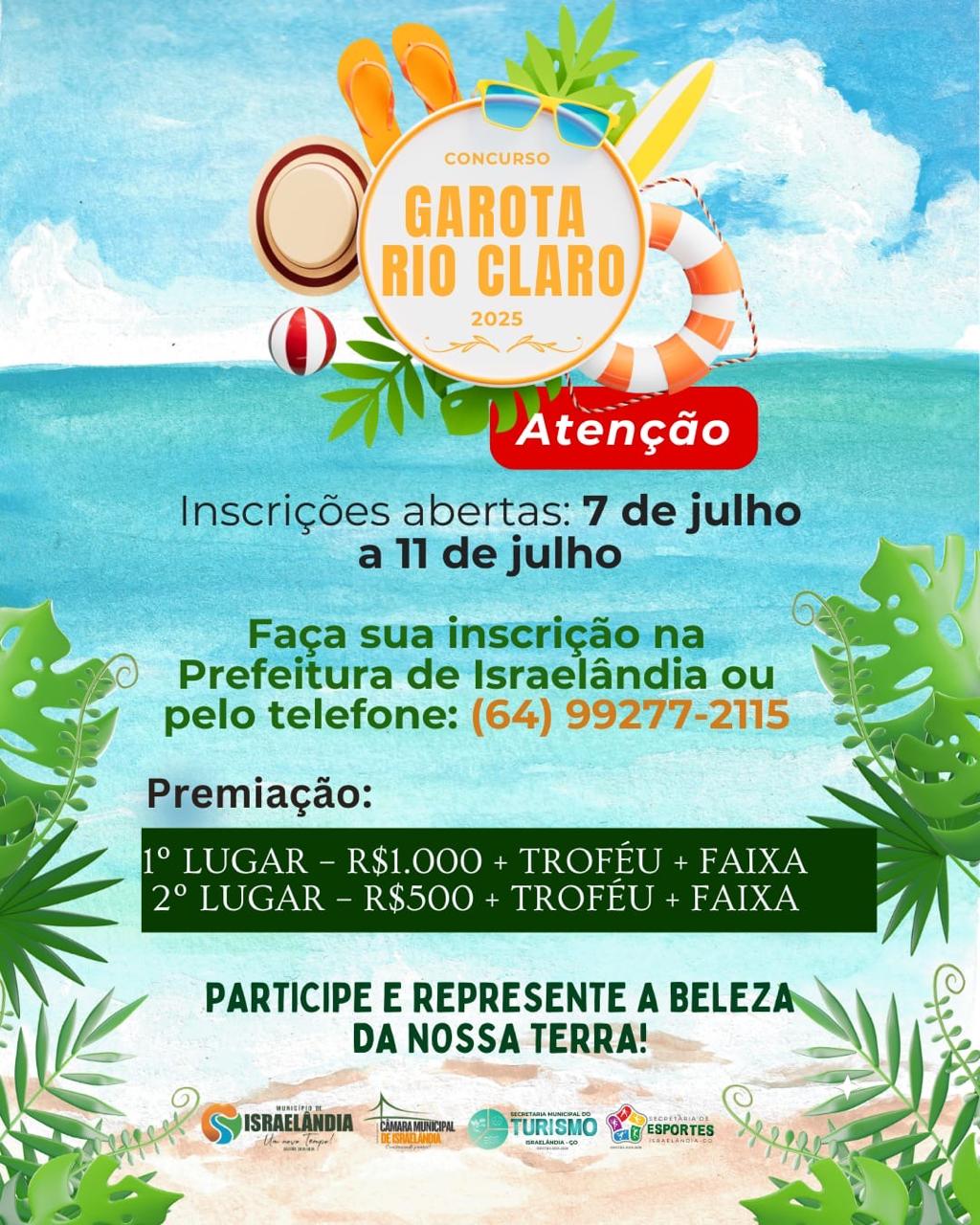 Israelândia realiza 1ª edição do concurso Garota Rio Claro - Oeste Goiano